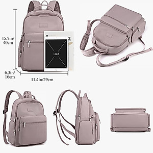 Backpack Purse for Women Casual Nylon Backpack Mutiple Pockets Travel Work Daypacks Blue