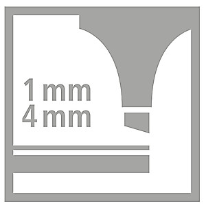 STABILO Highlighter swing cool Pastel - Pack of 4 - Dusty Grey, Frozen Fuchsia, Breezy Blue, Pale Orange