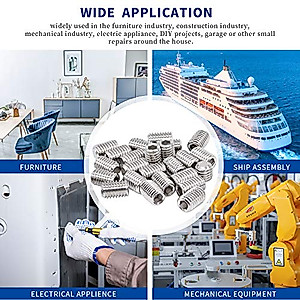 HEMEI 390Pcs M3/M4/M5/M6/M8 Hex Allen Head Socket Set Screw Assortment Kit Internal Hex Drive Flat Point 304 Stainless Steel Metric Grub Screw with 5pcs Hex Wrenches
