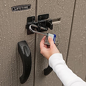 Lifetime 60280 Vertical Storage Shed, Desert Sand
