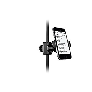 IK Multimedia iKlip Xpand Mini mic Stand Phone Holder, Compatible with iPhone & Android Smartphones 3.5" to 6", with Adjustable 360° Swivel