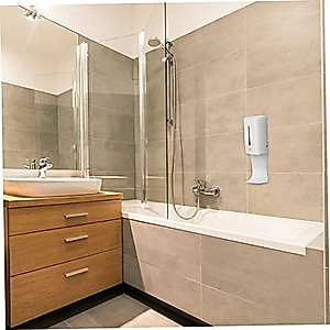 2pcs soap Dispenser Tray Hand soap Dispenser Bracket Wall soap Kitchen drip Tray drip pan for Washing Machine Laundry Room Storage Hand wash Dispenser Dropper Household White abs