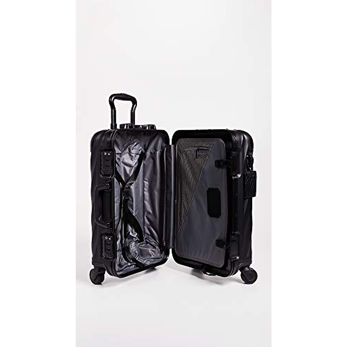 TUMI 19 Degree Aluminum International Carry On Suitcase, Matte Black, One Size