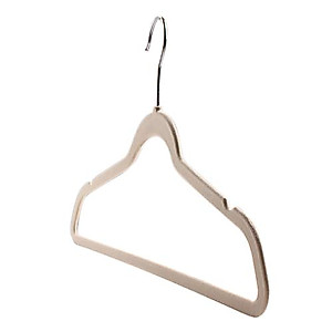 Michael Graves Design Ultra-Thin Non-Slip Velvet Clothing Hangers, Flocked & Durable, Closet Space Saving, for Garments, Suits, Dresses, Pants, Shirts, Coats, 25 Pack