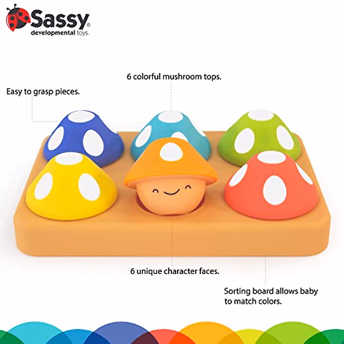 SASSY Mischievous Matching Mushrooms Toy