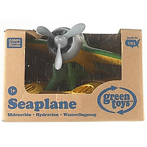 Green Toys Seaplane in Green Color - BPA Free, Phthalate Free Floatplane for Improving Pincers Grip. Toys and Games ,9 x 9.5 x 6 inches