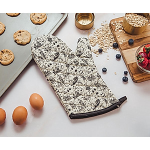 Disney The Nightmare Before Christmas Black and White Kitchen Oven Mitt Glove