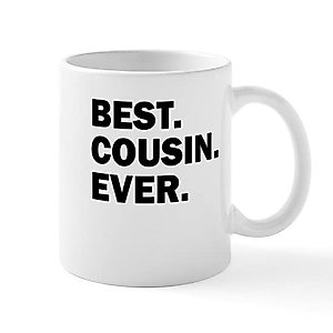 CafePress Best. Cousin. Ever. Mugs Ceramic Coffee Mug, Tea Cup 11 oz