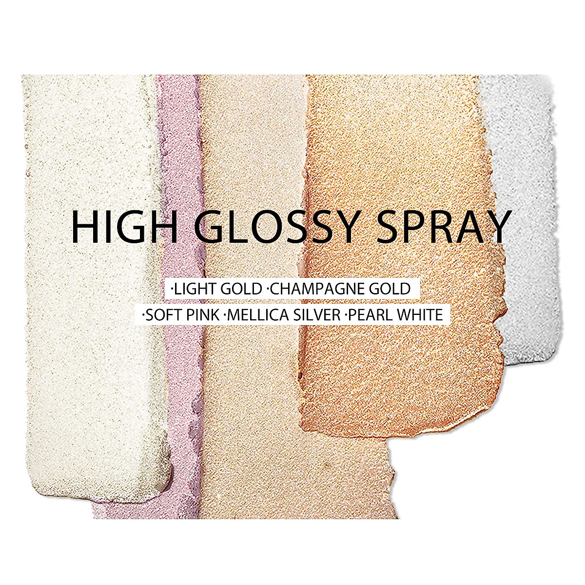 KYDA Highlighter Powder Spray, Glitter High Gloss Spray Shimmer Sparkle Powder Makeup Spray, for Face Body Cosmetic-Champagne Gold