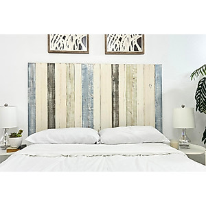 Barn Walls Solid Wood Headboard California King Size Farmhouse with Smooth Natural Wood Grain, Handcrafted Wall-Mounted Panel Head Board, Adjustable Height, Modern Farmhouse Bedroom, Built to Last