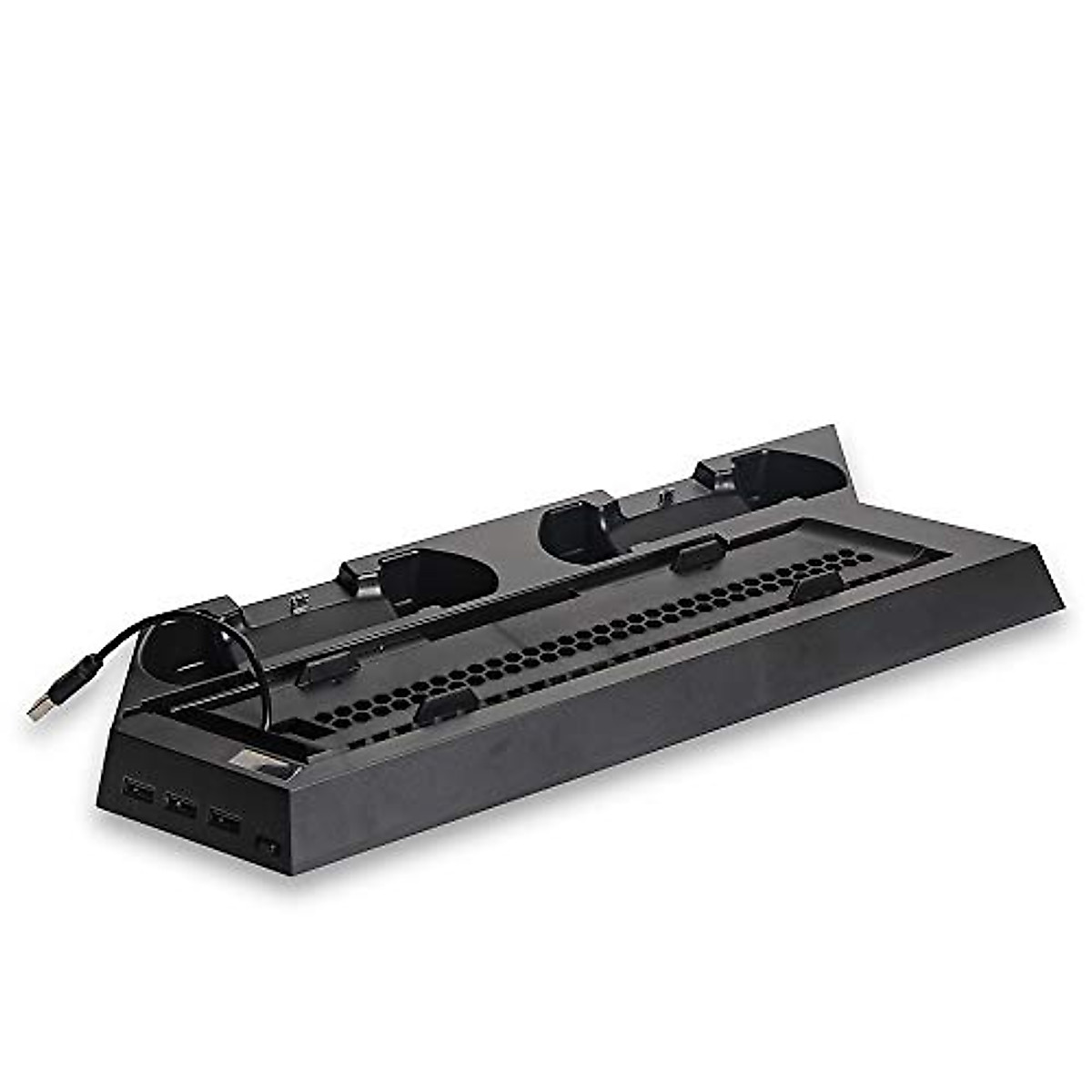YICANG Vertical Stand with Cooling Fan Controller Charging Station for PS4 /PS4 Slim