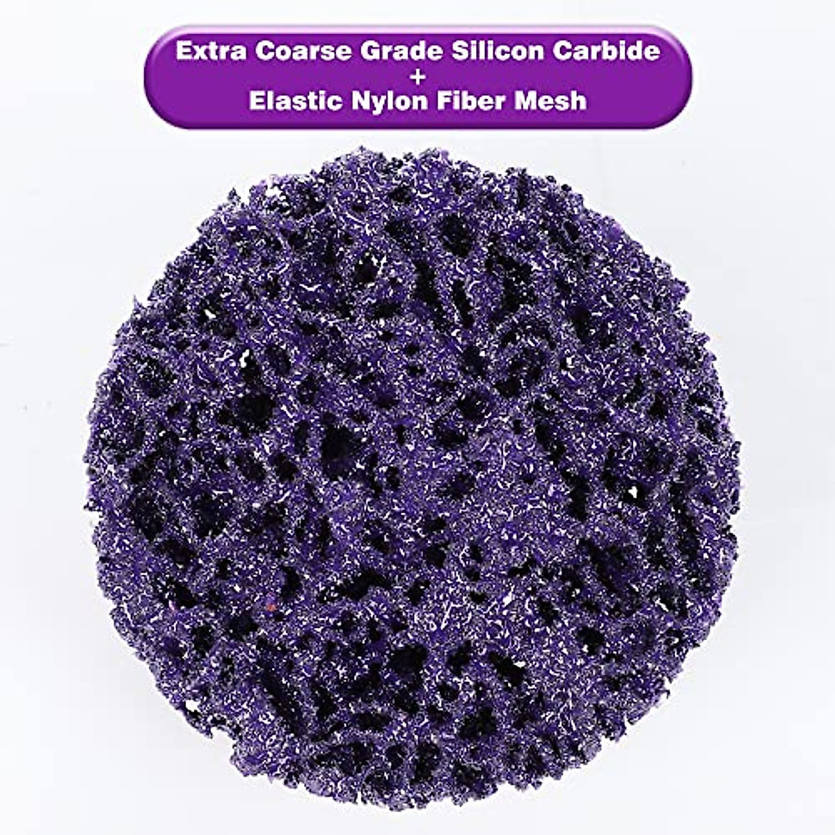 TSOAPX 10 PCS 2" Quick Change Strip Discs, Purple Non Woven Nylon Easy Stripping Discs with Male R-Type Backing, Die Grinder Attachments for Clean Welds Paint Rust Removal Sanding Polishing