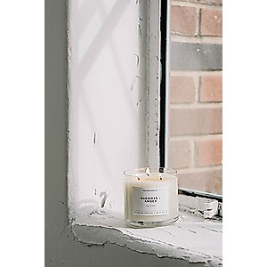 Calyan Wax Soy Wax Candle, Apples & Maple Bourbon, 3 Wick Scented Candle for The Home | Premium Candle with Essential Oils | 14.9 oz Soy Wax, 43 Hour Burn Time, Large Candle in Glass Jar