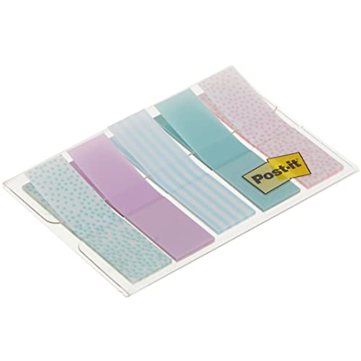 Post-it Pattern Flags, 100/On-the-Go Dispenser, .47 in, Gradient Pattern Collection (684-GRDNT)