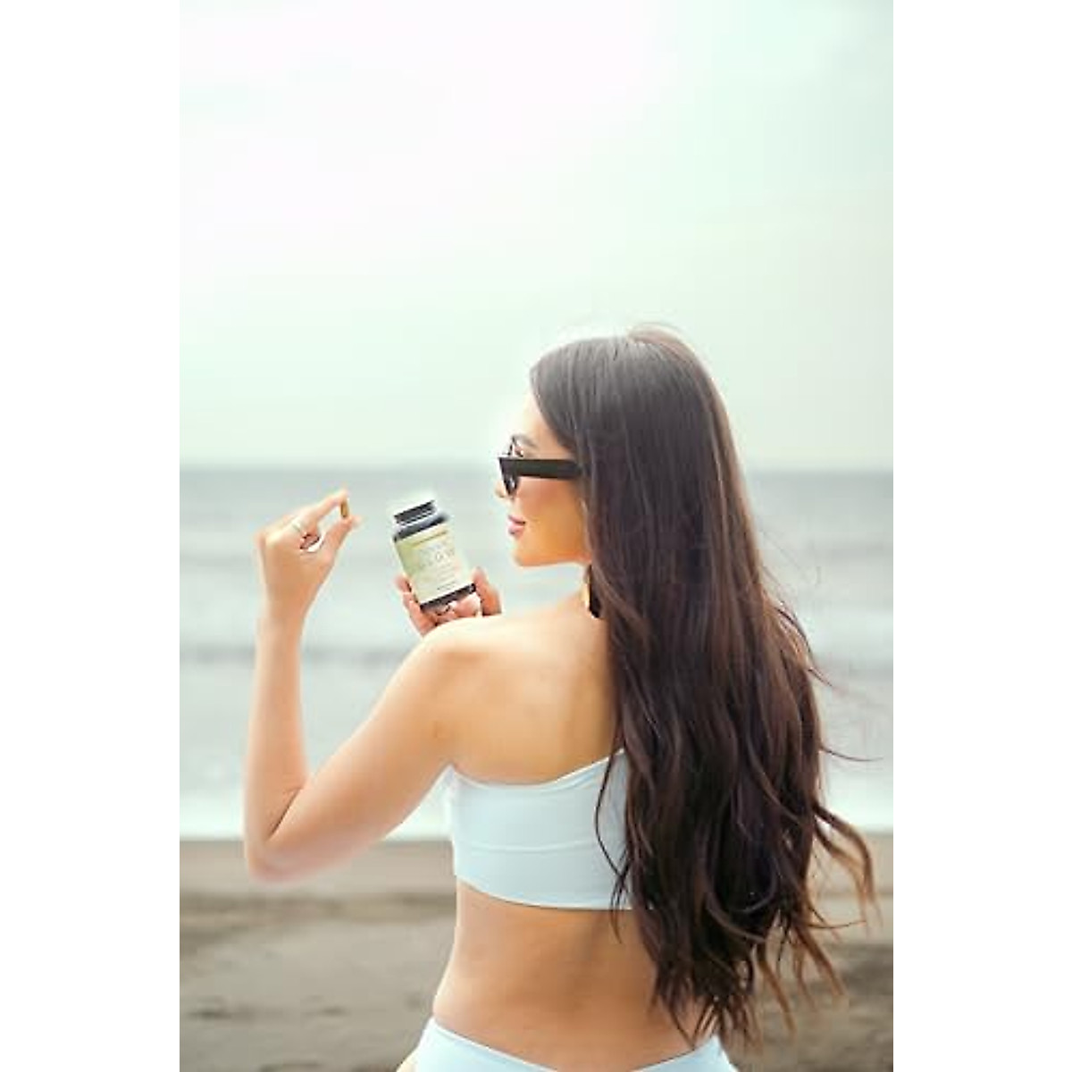 Inner Glow Advanced Hair, Skin & Nails Formula - Dermatologist and Plastic Surgeon Developed, clinically Tested for visibly Stronger and Thicker Hair in 12 Weeks