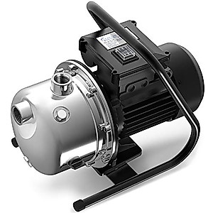 Lanchez 1.6 HP Shallow Well Pump Garden Pump，Portable Water Transfer Draining Irrigation Pump for Water Removal, Lawn Fountain Pump，Irrigation Pump 1162 GPH 147 Feet Height