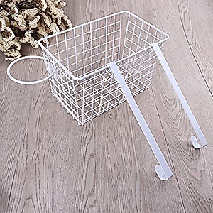 VOSAREA Wall Mount Bathroom Hair Care Hot Styling Tool Storage Basket Metal Wire Organizer Container for Hair Dryer Shampoo Lotion Conditioner Accessory Holder