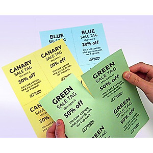 NextDayLabels - 8-1/2" x 11" Laser/Inkjet Postcards 4 Per Page, (4-1/4" x 5-1/2" Each Card | Blue, 200 Cards)