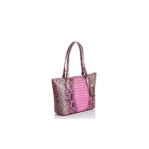 BRAHMIN Pink Cobra Ombre Melbourne Medium Asher
