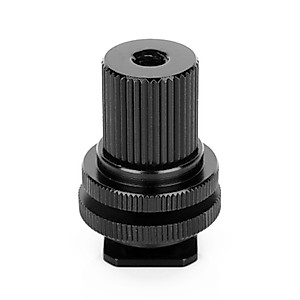 2Pack ChromLives Tripod Nut Barrel Nut Connection Nut with 1/4''-20 Thread Hole for Articulating Magic Arms Tripod Rigs Replacement