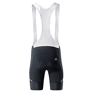 Santic Men's Cycling Bib Shorts 4D Padded Breathable Road Bike Cycling Bibs Biking Bicycle Gel Long Travel White
