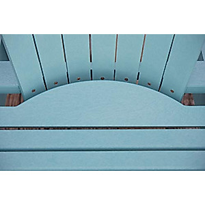 CR Plastic Products Outdoor Upright Adirondack Aqua