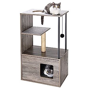 Self Cleaning Cat Litter Box, Automatic Litter Box Wi-Fi Enabled Smart Robort with 24H App Remote Control, Low Noise, Odor Removal, 78L Large Space for Multiple Cats