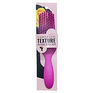Camille Rose | Tangle-less Texture Hair Brush | Detangling Brush for All Hair Textures |Tangle removing Brush | Pink