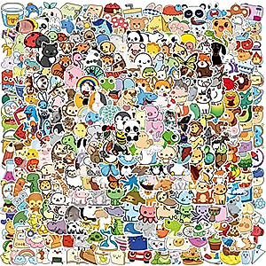 310 Pcs Cute Animal Stickers for Kids, Water Bottle Food Stickers Waterproof Vinyl Phone Skateboard Laptop Stickers, Aesthetic Sticker Packs for Boys Girls Teens