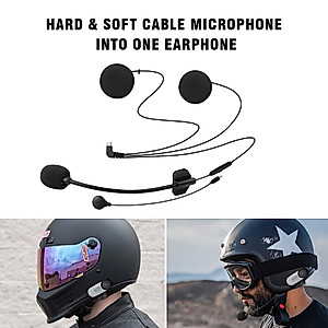 FreedConn Motorcycle Helmet Bluetooth Intercom Kit, TCOM-SC Motorbike Helmet Intercom Interphone Headset, for 2 or 3 Riders, LCD Screen/FM Radio/Mobile phone/MP3/GPS Connective/Range 800m(1 Pack)