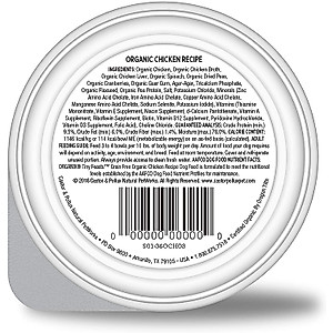 Castor & Pollux Organix Tiny Feasts Grain Free Organic Chicken Recipe Dog Food Trays, 3.5 Ounce (Pack of 12)