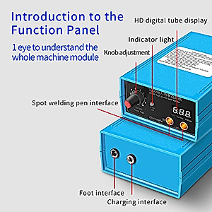 Docreate Handheld Spot Welder,5000W Portable Mini Spot Welder DIY Kit for Sopts Welding 18650/and Nickel Sheet, Adjustable Battery Welding Soldering Machine with Nickel Strip and Spot Welding Pen