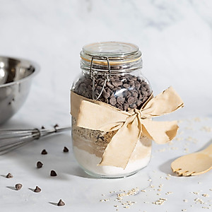 Galashield Glass Jars with Lids Food Storage Jars with Airtight Lids Leak Proof Glass Canisters Kitchen Jars [50 oz]