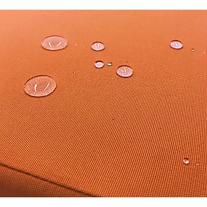 CozyLounge Indoor Outdoor Water Repellent High UV Resistant Patio Chair Cushion Cover (22"x20"x4" (4 Covers), Sunkissed Orange)