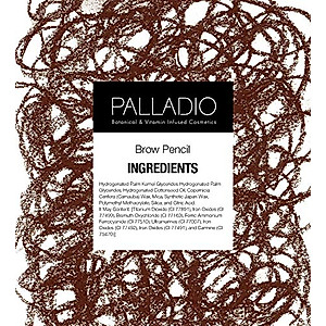 Palladio Beauty Brow Definer Pencil, Black Brown, Ultra Precise Twist-Up Eye Brow Pencil with Long-Staying Power, Spooley Brush Blends Color for Natural Finish, No Eyebrow Pencil Sharpener Required