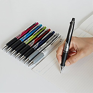 uni JETSTREAM 4&1 Red, Green, Blue, and Black 0.7mm Ballpoint Multi Pen and 0.5mm Mechanical Pencil (Black)