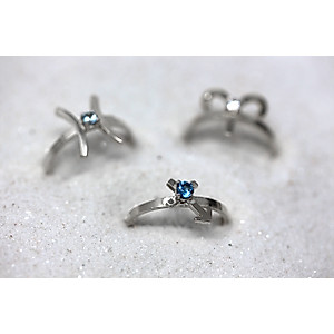 CaliRoseJewelry Sterling Silver Sagittarius Zodiac Ring for Women with December Birthstone (Size 8.5)