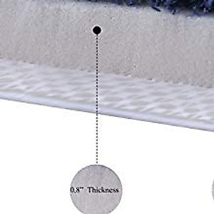 Memory Foam Bath Mat-Incredibly Soft and Absorbent Rug, Cozy Velvet Non-Slip Mats Use for Kitchen or Bathroom (17 Inch x 24 Inch, Burgundy)