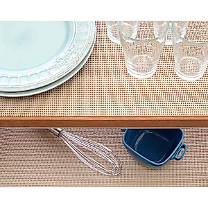 Con-Tact Brand Grip-N-Stick Durable Self-Adhesive Non-Slip Shelf and Drawer Liner, 18" x 4', Taupe, 6 Rolls