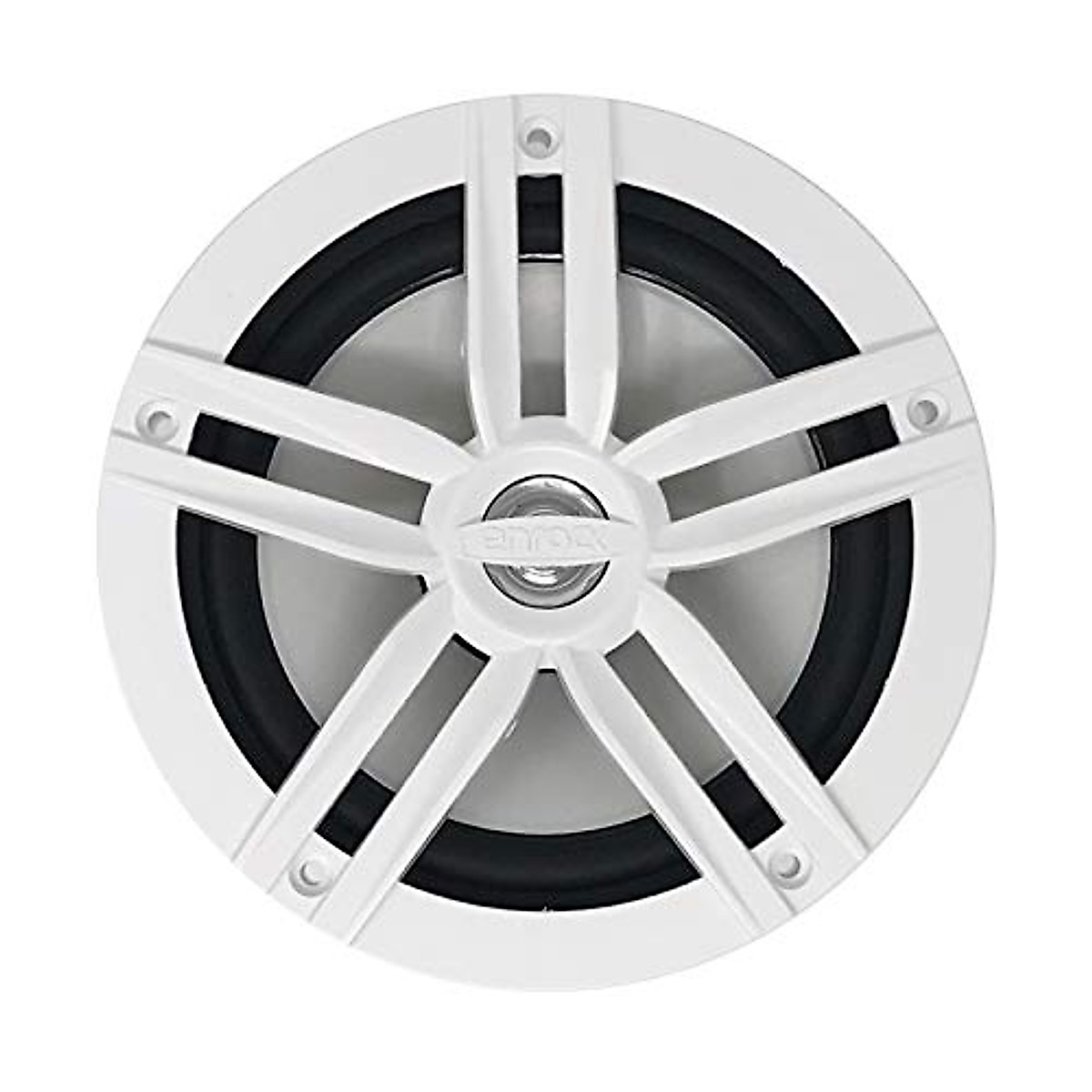 Enrock EM856 Bluetooth AM/FM Radio Digital Media Marine Receiver Bundle Combo with 4x 6.5" 180W Peak Power High Performance White Marine Boat Audio Speakers, Speaker Wire, Radio Antenna, Radio Cover