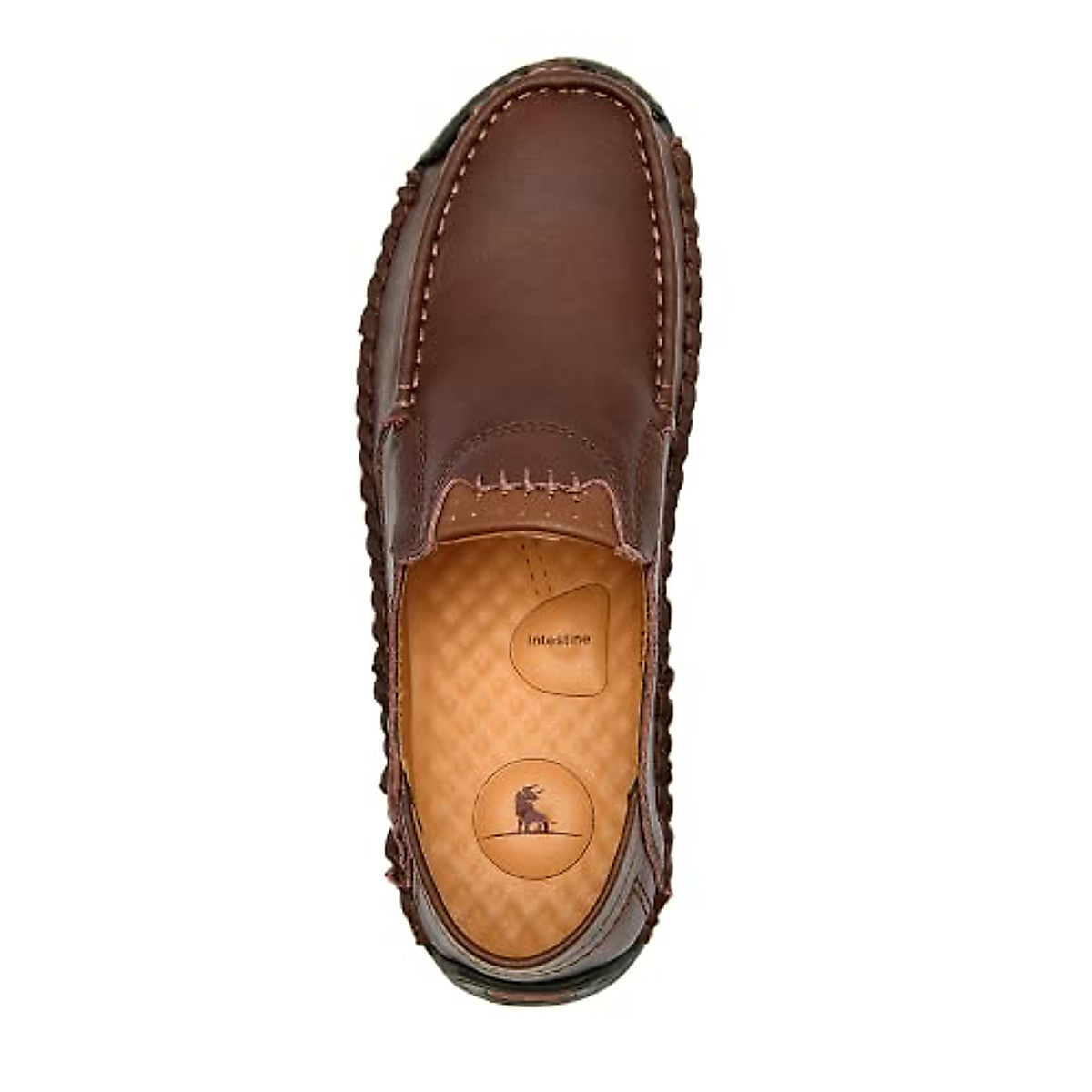 ENLEN&BENNA Men's Loafers Slip-On Casual Leather Dress Shoes Lightweight Comfortable Driving Walking Shoes Dark Brown Size 10.5