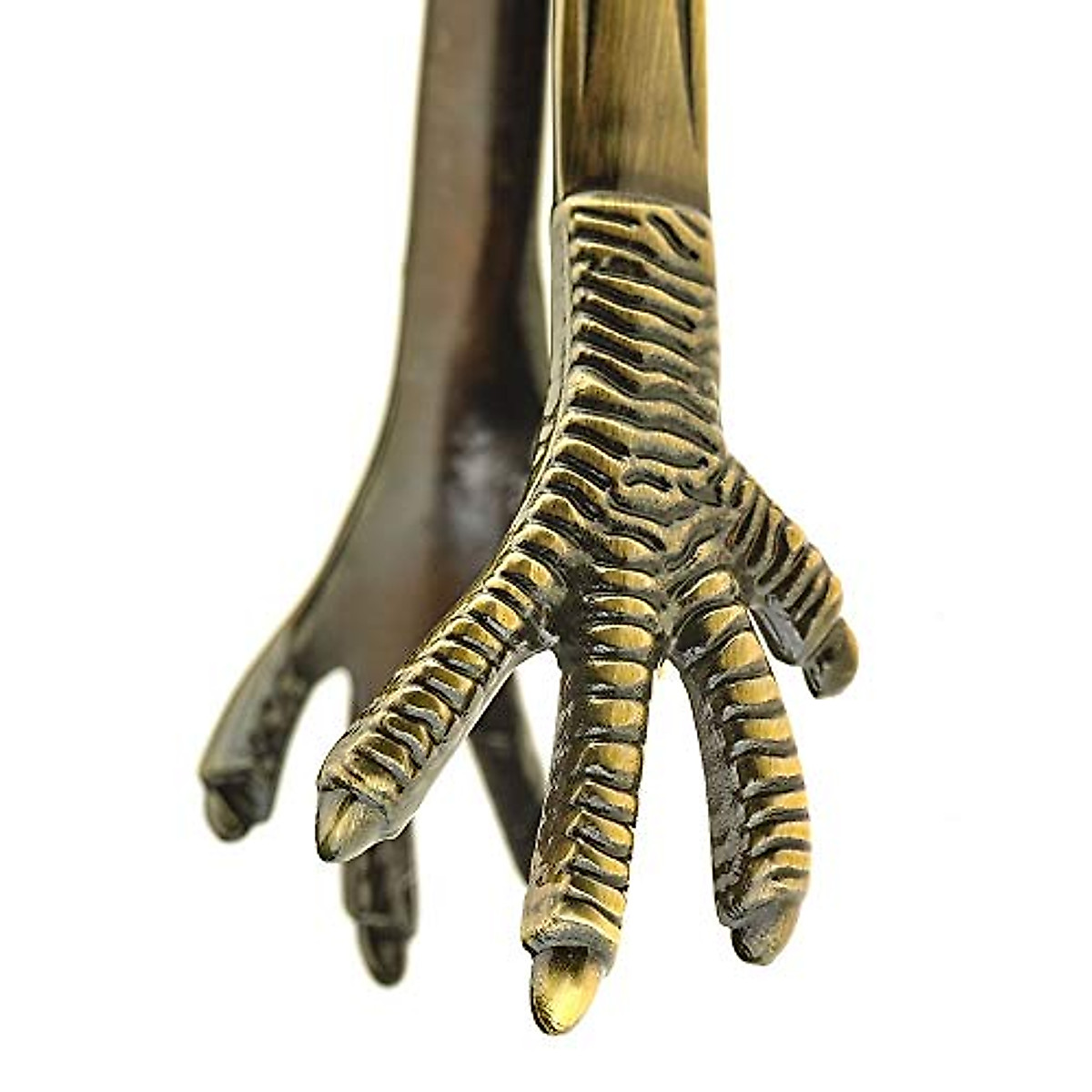 Barfly Talon Ice Tong, Antique Brass