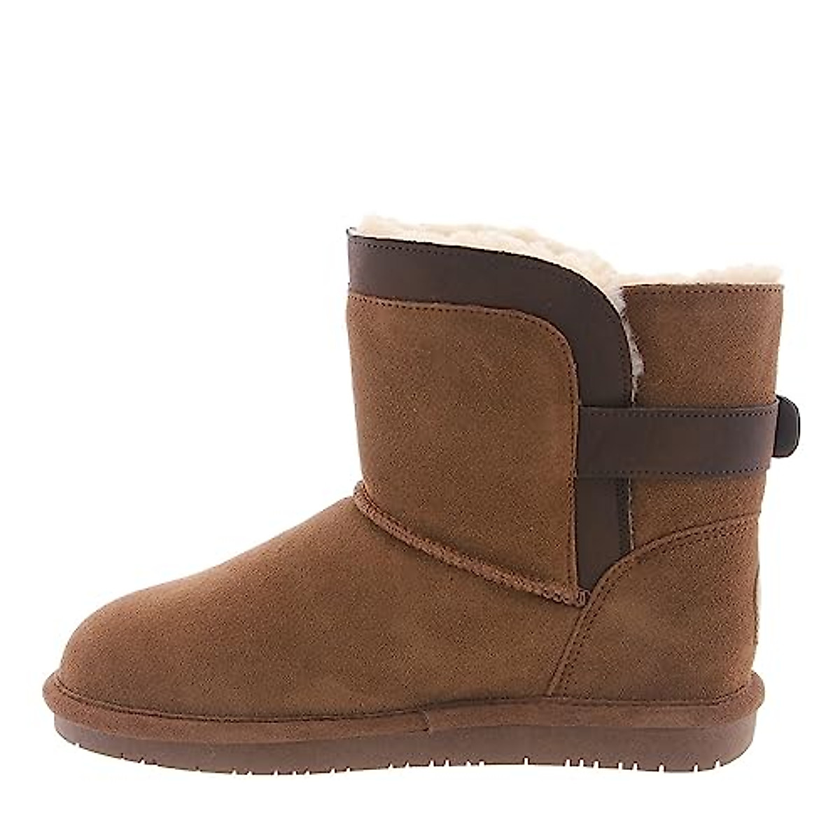 BEARPAW Shantelle's Waterproof Hickory Size 10 | Buckle Short Boots | Women's Boots | Comfortable Winter Boot