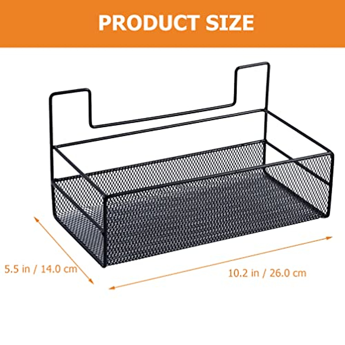DOITOOL Storage Shelves Mesh Wall Floating Shelves Metal Storage Basket No Drilling Wall Mounted Shelf for Bathroom Laundry Room Bedroom Living Room Kitchen and Office 36X15CM Bathroom Decor