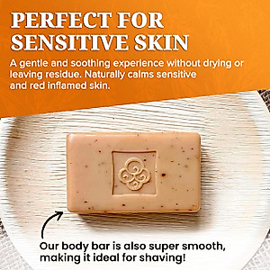 sibu Sea Buckthorn Soap, Cleansing Face & Body Bar with Citrus Scent (3-Pack) – Moisturizes Skin, Reduces Redness and Blemishes, and Calms Sensitive Skin