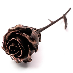 MetalArt Copper Rose (Rose + Personalized Stand)