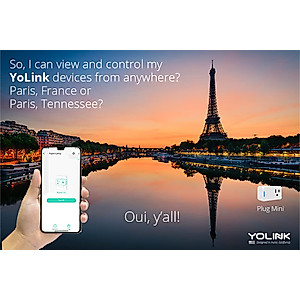 YoLink Smart Home Starter Kit: Security & Leak Detection Kit (Hub, Door Sensor, Water Leak Sensor, Plug Mini Compatible with Alexa, LoRa-Powered 1/4 Mile Range