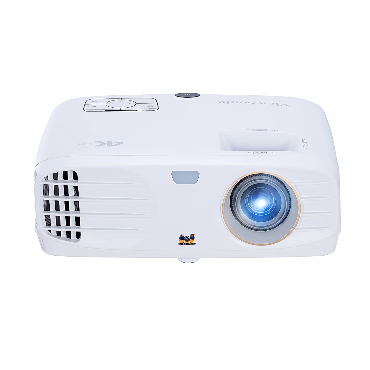 ViewSonic PX727-4K True 4K Home Theater Projector with Wide Color Gamut RGB Rec 709 HDR Support and Dual HDMI, Stream Netflix with Dongle