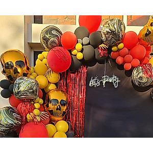 DS. DISTINCTIVE STYLE Skull Balloons 8 Pieces 23.6 Inch Halloween Foil Balloons Great Addition for Halloween Party Balloon Arch