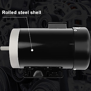 2HP Electric Motor 1750RPM General Purpose Three Phase 56C Motor TEFC 230/460V 5/8" Shaft Diameter 4 Pole 60HZ